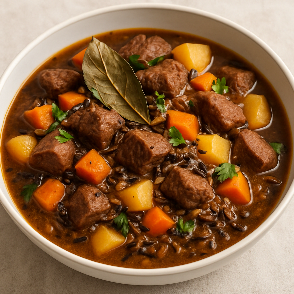Cedar-Braised Bison and Wild Rice Stew – Professional Platinum Cooking ...